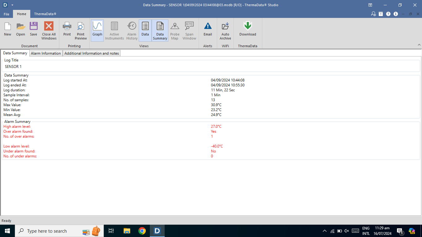 Thiết bị tự ghi nhiệt độ 2 kênh TCD loại T – 292-571 - Thiết Bị Hiệp Phát